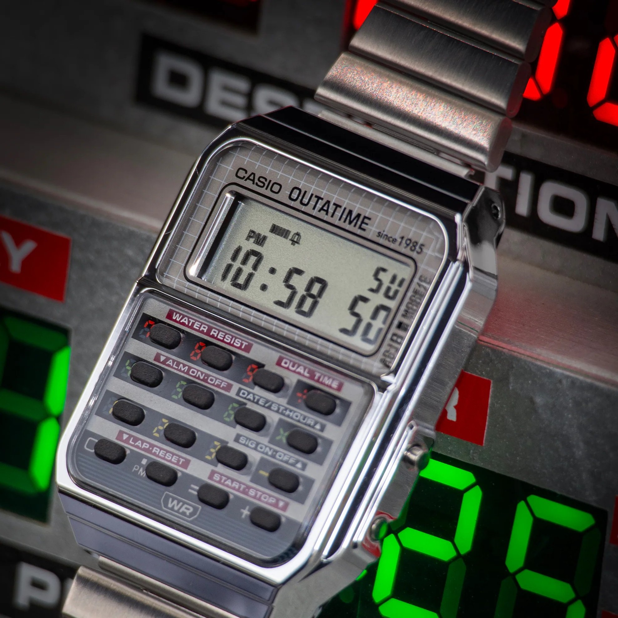 Casio Vintage x Back to the Future Collaboration Limited Edition CA ...
